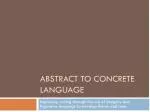 PPT - Concrete and Abstract Nouns PowerPoint Presentation, free ...