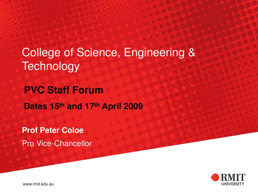 PPT - College of Science, Engineering & Technology PowerPoint ...