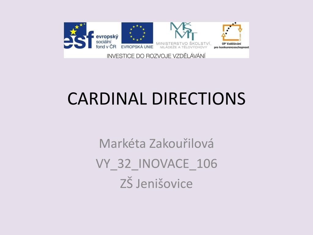 PPT - CARDINAL DIRECTIONS PowerPoint Presentation, free download - ID ...