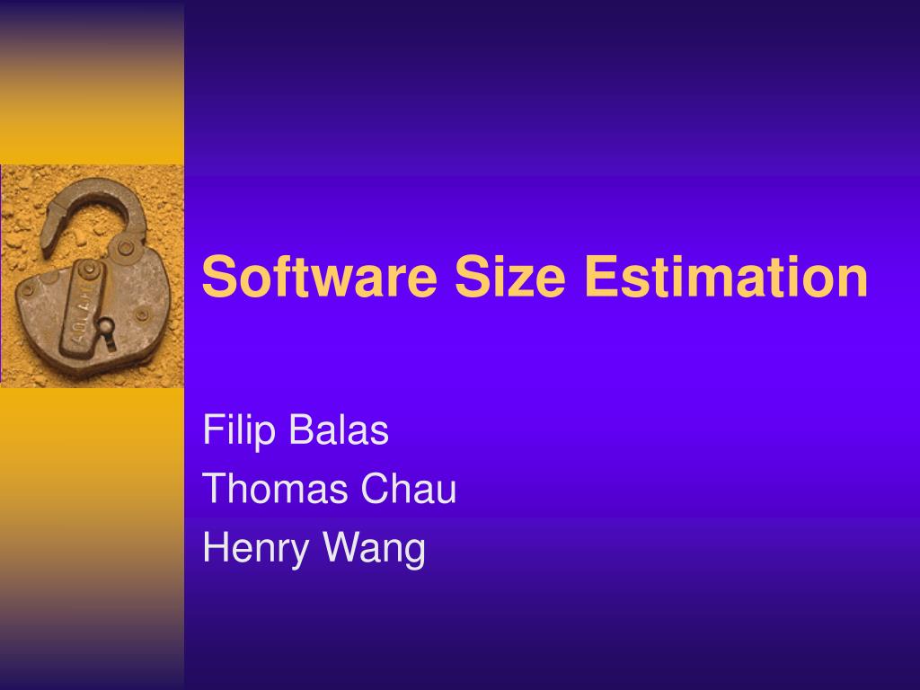 PPT - Software Size Estimation PowerPoint Presentation, free download ...