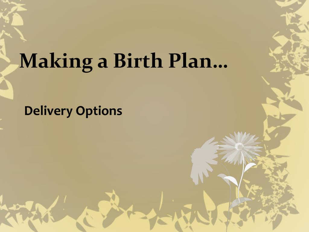 PPT - Making a Birth Plan… PowerPoint Presentation, free download - ID ...