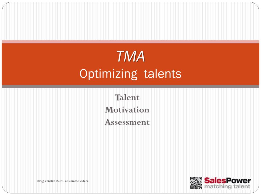 PPT - TMA Optimizing talents PowerPoint Presentation, free download ...