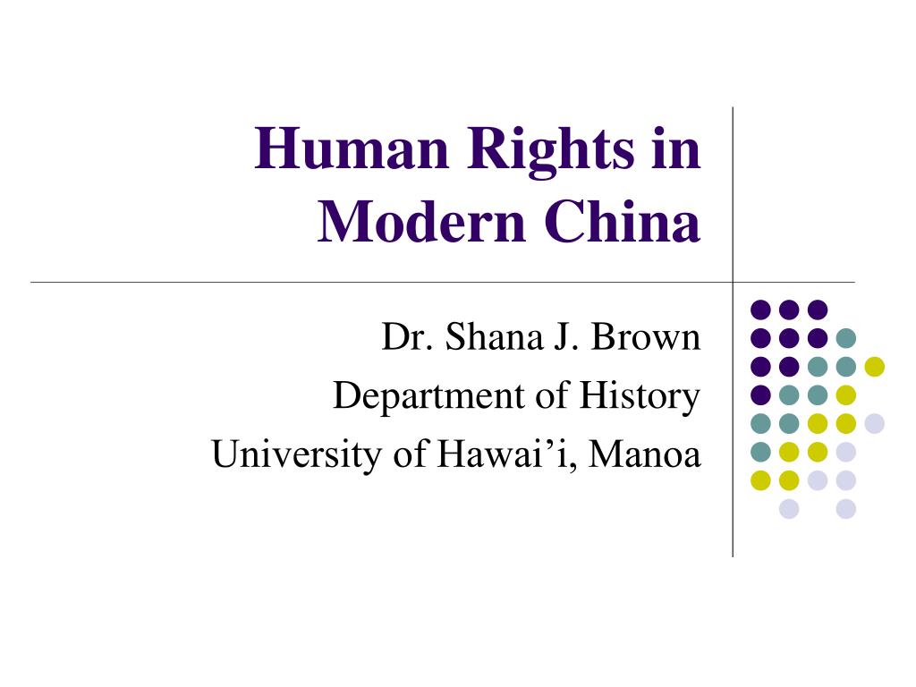PPT - Human Rights in Modern China PowerPoint Presentation, free ...