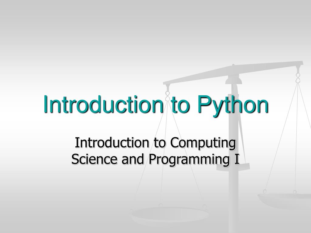PPT - Introduction to Python PowerPoint Presentation, free download ...