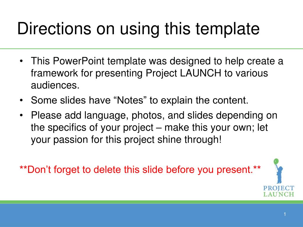 PPT - Directions on using this template PowerPoint Presentation, free ...