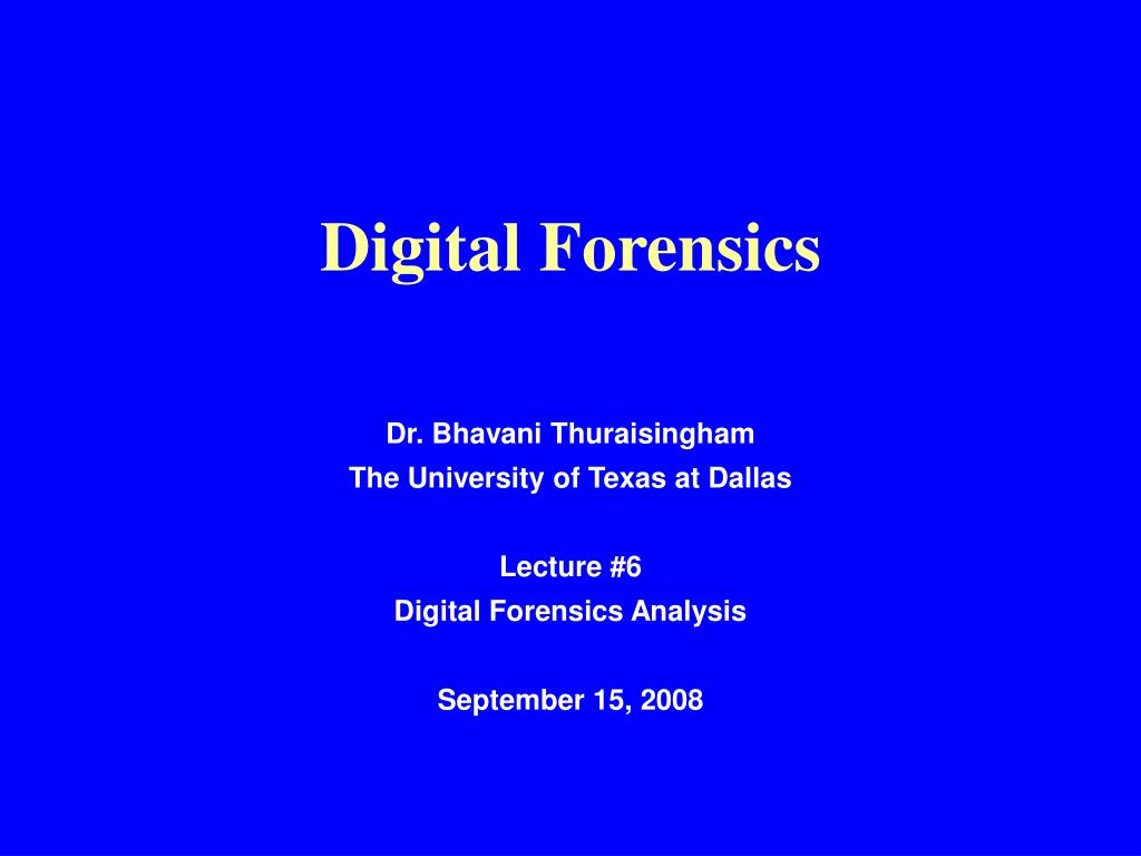 PPT - Digital Forensics PowerPoint Presentation, free download - ID:3920151