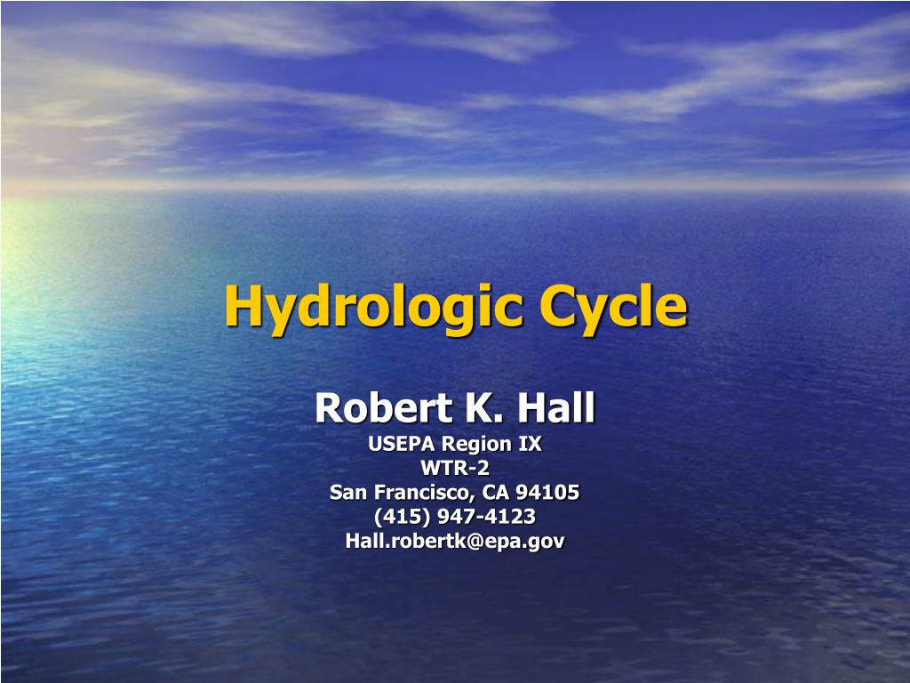 PPT - Hydrologic Cycle PowerPoint Presentation, free download - ID:3921593