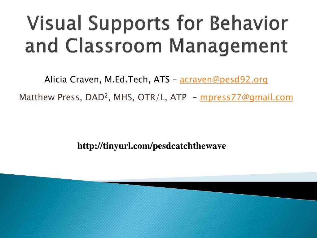 PPT - Visual Supports for Behavior and Classroom Management PowerPoint ...
