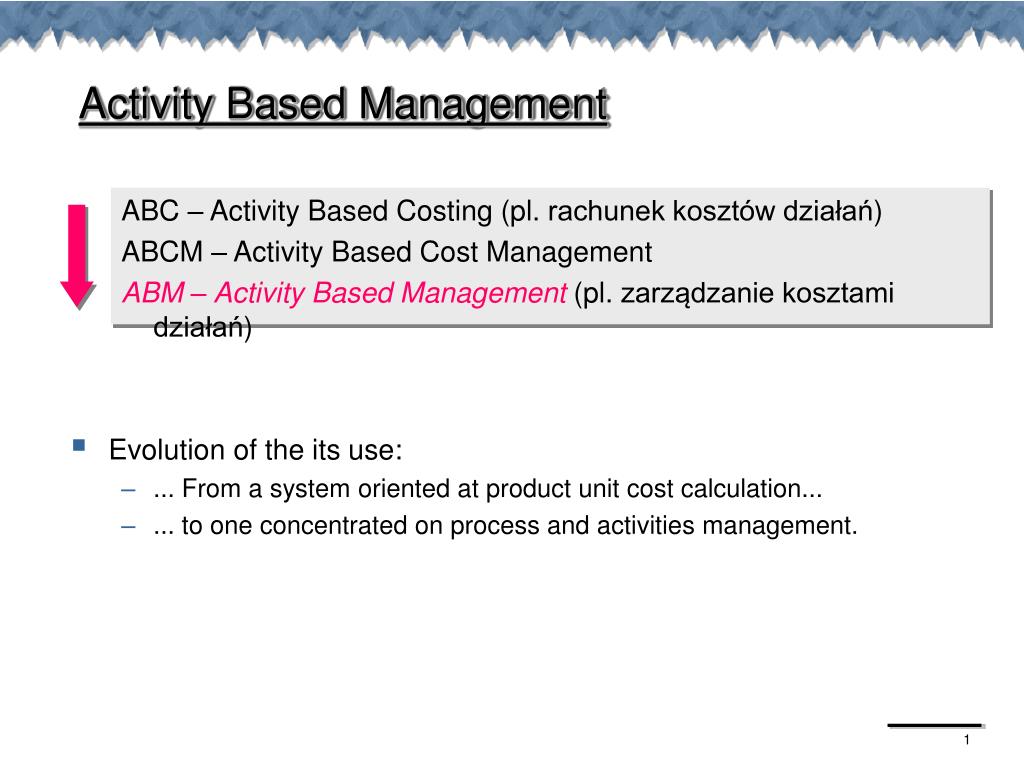PPT - Activity Based Management PowerPoint Presentation, free download ...