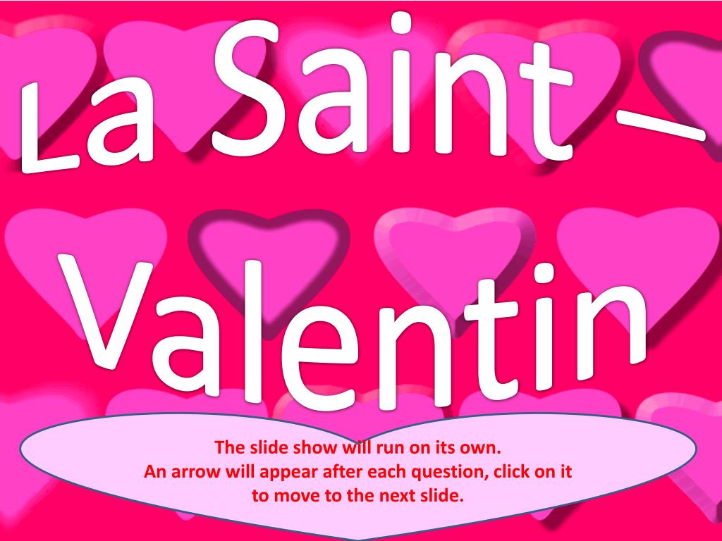 PPT - La Saint – Valentin PowerPoint Presentation, free download - ID ...