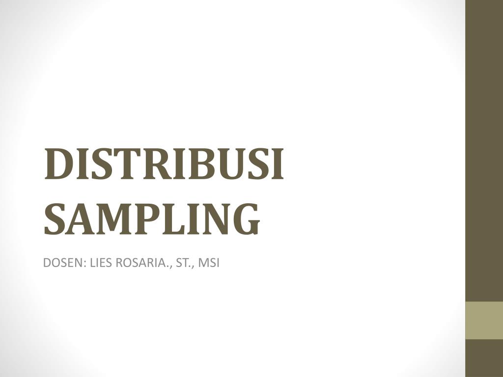 PPT - DISTRIBUSI SAMPLING PowerPoint Presentation, free download - ID ...