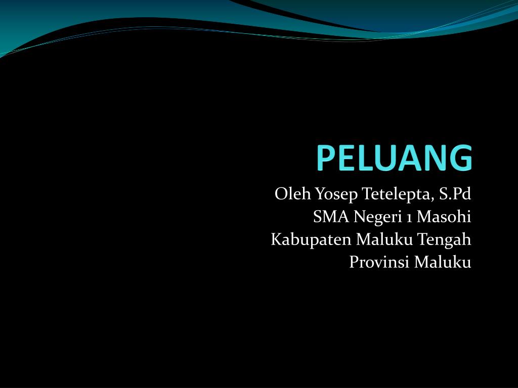 PPT - PELUANG PowerPoint Presentation, free download - ID:3924317