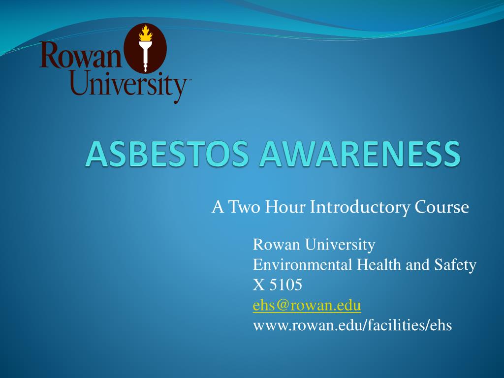 PPT - ASBESTOS AWARENESS PowerPoint Presentation, free download - ID ...