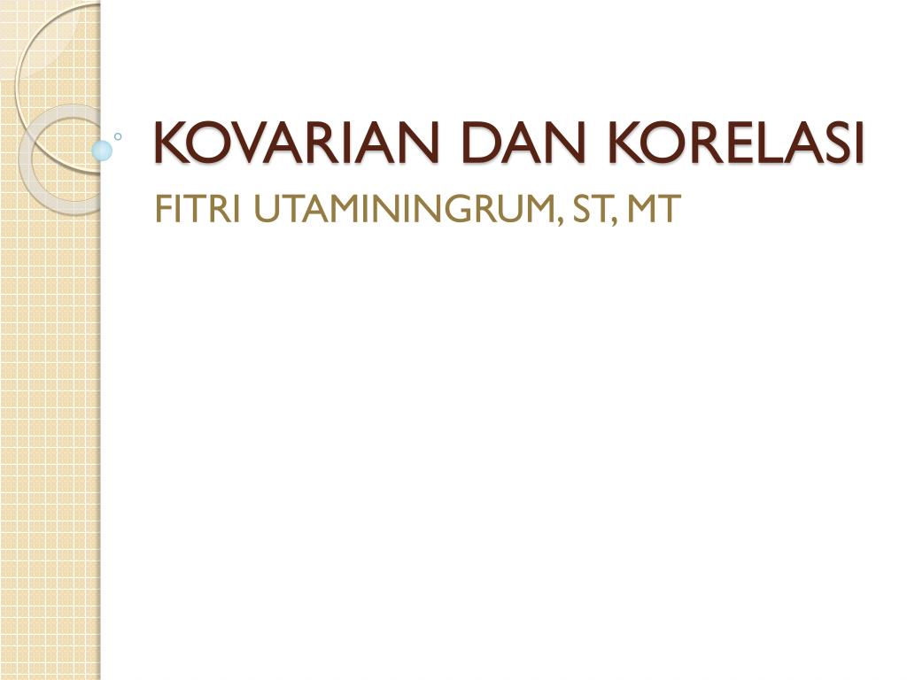 PPT - KOVARIAN DAN KORELASI PowerPoint Presentation, free download - ID ...