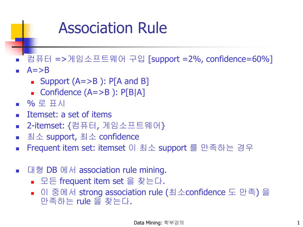 PPT - Association Rule PowerPoint Presentation, free download - ID:3924647
