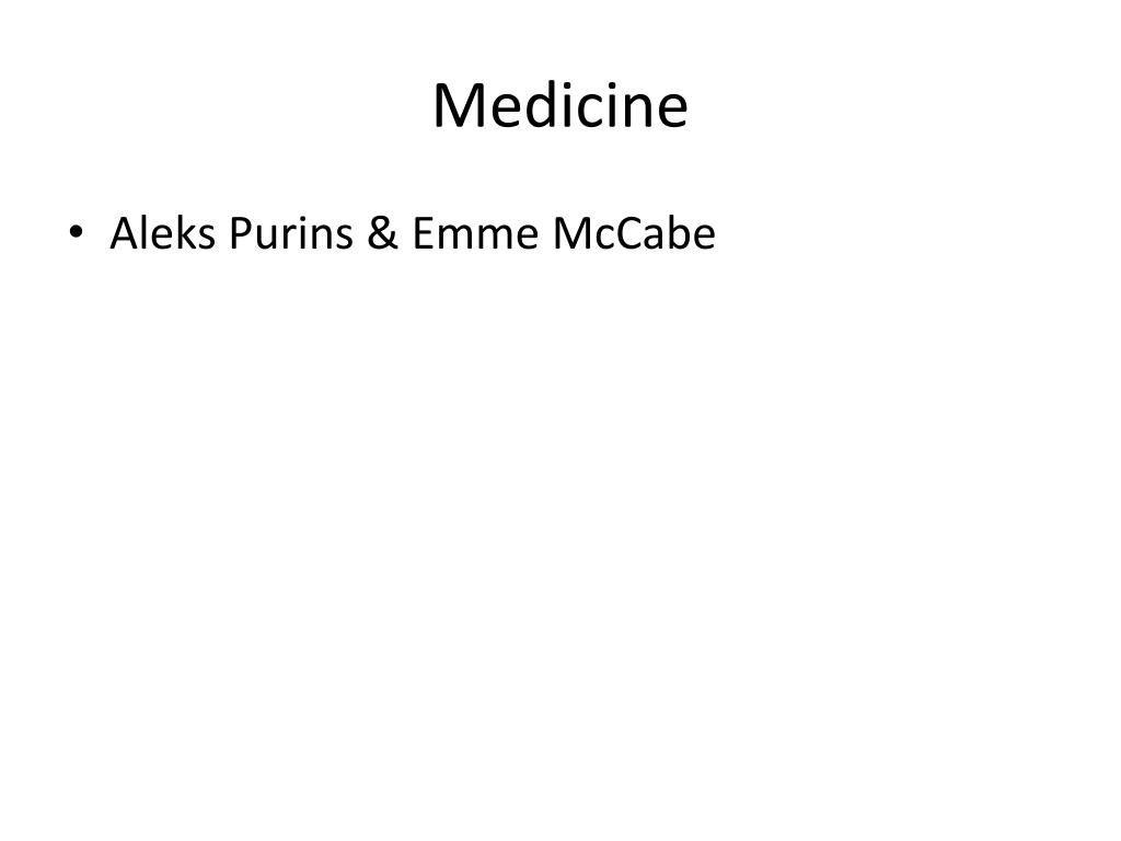 PPT - Medicine PowerPoint Presentation, free download - ID:3925600