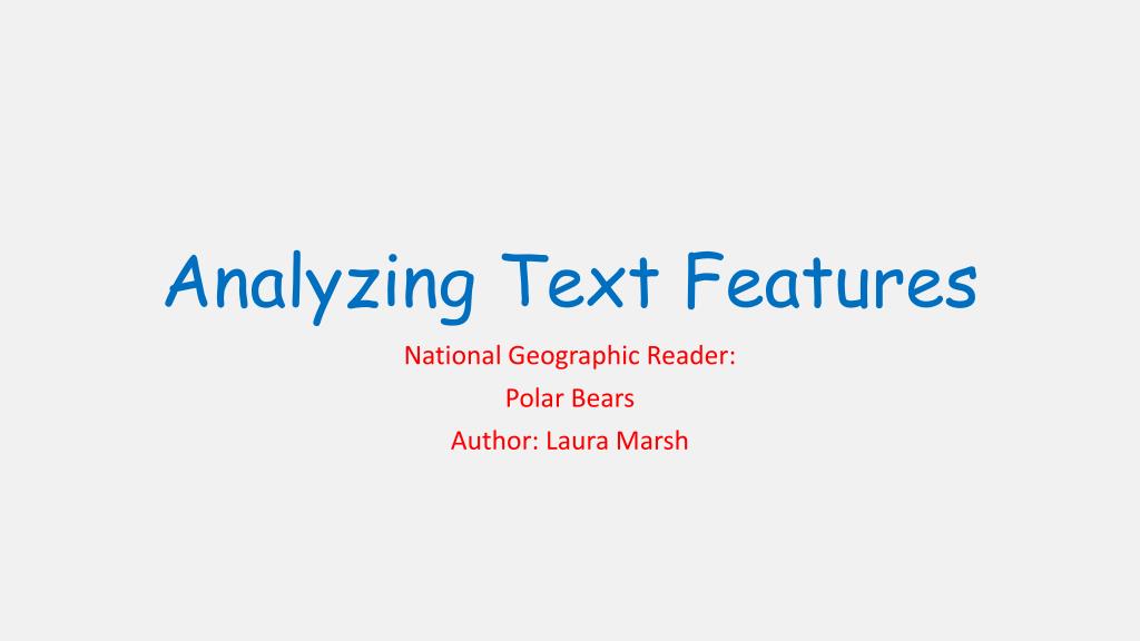 PPT - Analyzing Text Features PowerPoint Presentation, free download ...