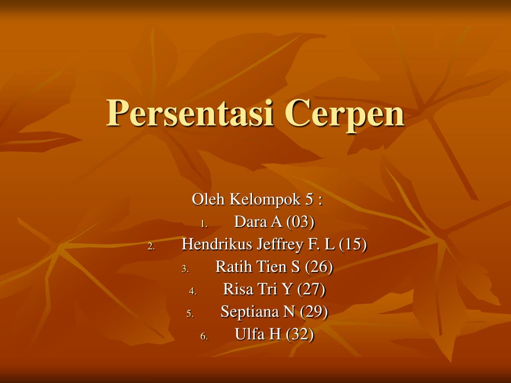 PPT - Persentasi Cerpen PowerPoint Presentation, free download - ID:3926246