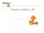 PPT - TOAMNA PowerPoint Presentation, free download - ID:5513339