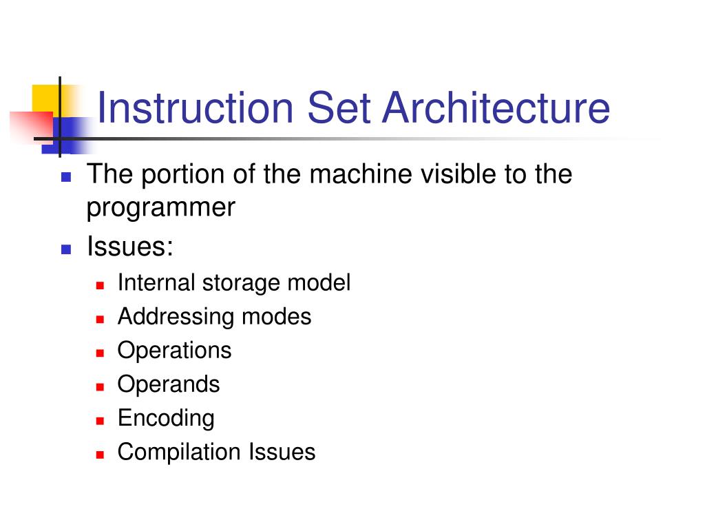 PPT - Instruction Set Architecture PowerPoint Presentation, free ...