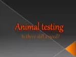 PPT - Animal Testing PowerPoint Presentation, free download - ID:5546059