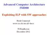 PPT - IEC5310 Computer Architecture Chapter 4 Exploiting ILP with Software Approach PowerPoint ...