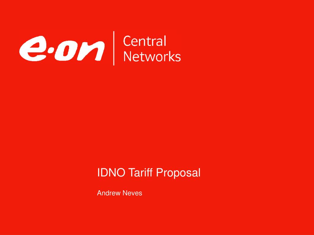 PPT - IDNO Tariff Proposal PowerPoint Presentation, free download - ID ...