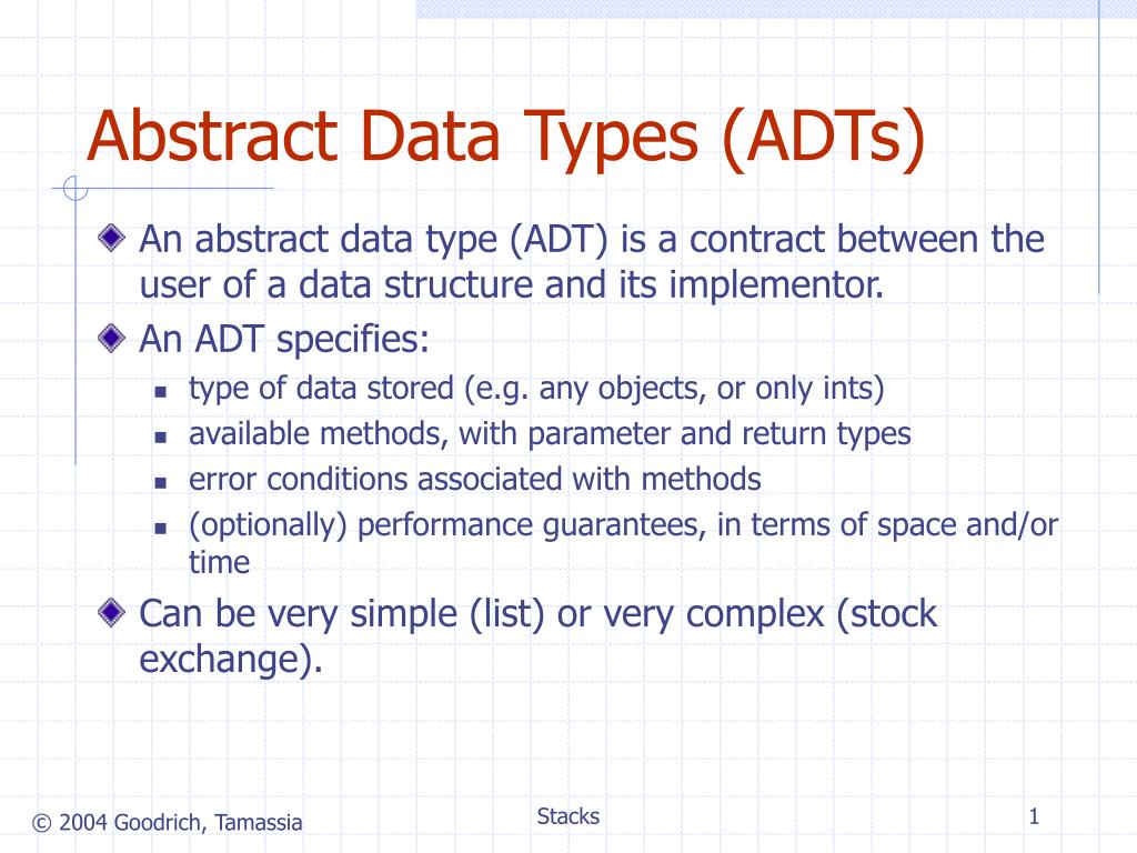 PPT - Abstract Data Types (ADTs) PowerPoint Presentation, free download ...