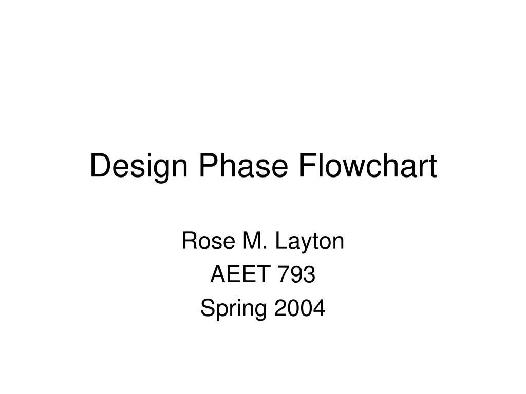 PPT - Design Phase Flowchart PowerPoint Presentation, free download ...