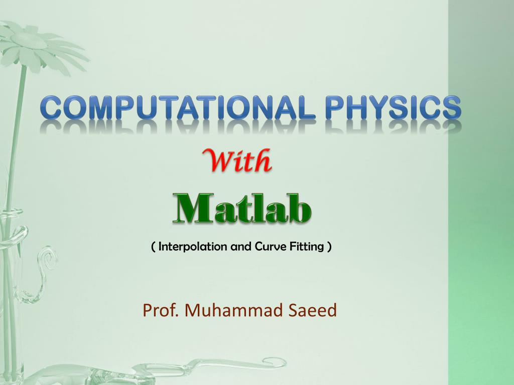 PPT - Computational Physics PowerPoint Presentation, free download - ID ...