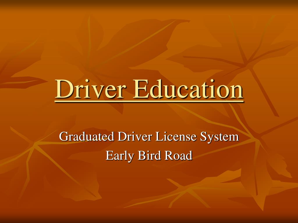PPT - Driver Education PowerPoint Presentation, free download - ID:3931432