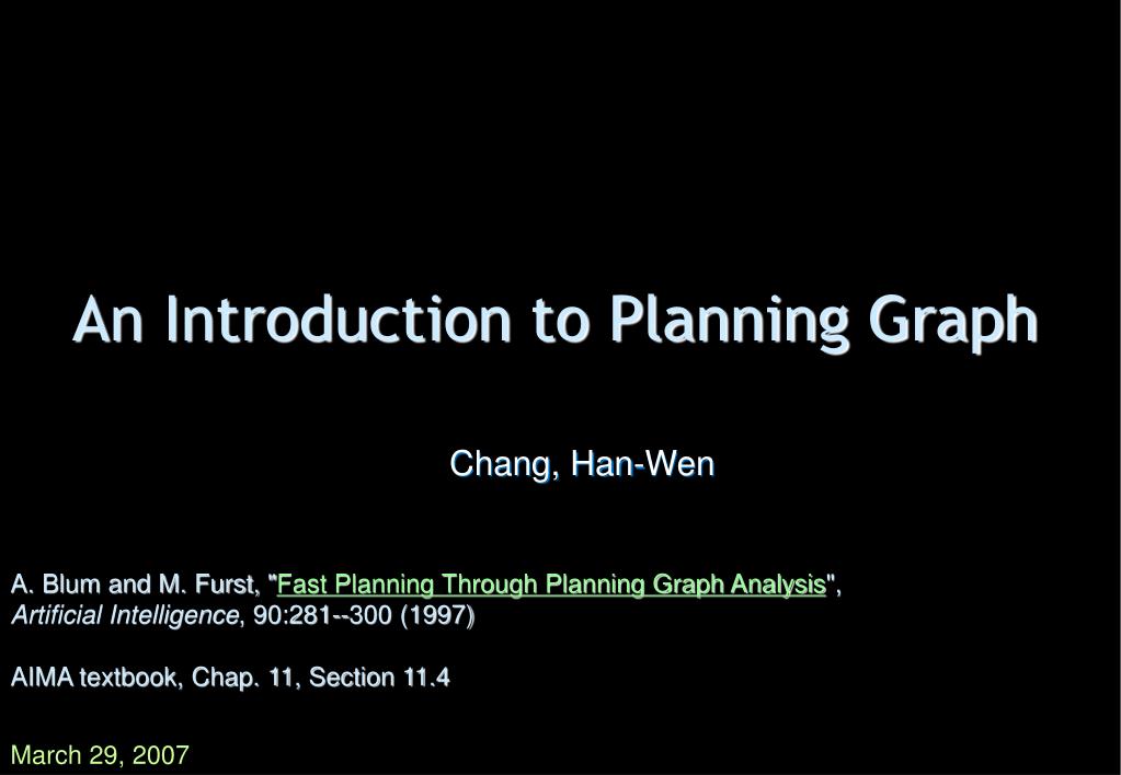 PPT - An Introduction to Planning Graph PowerPoint Presentation, free ...