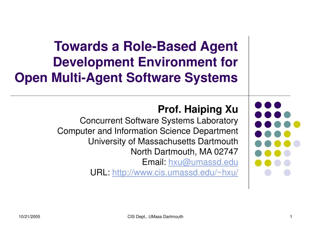 PPT - Towards a Role-Based Agent Development Environment for Open Multi ...