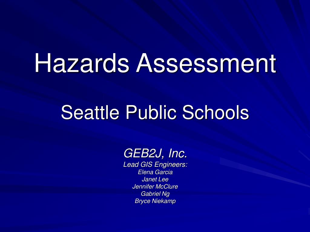 PPT - Hazards Assessment Seattle Public Schools PowerPoint Presentation ...