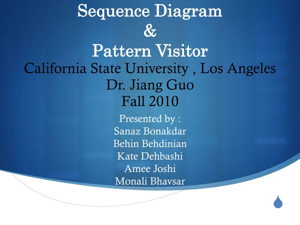 PPT - Sequence Diagram & Pattern Visitor PowerPoint Presentation - ID ...