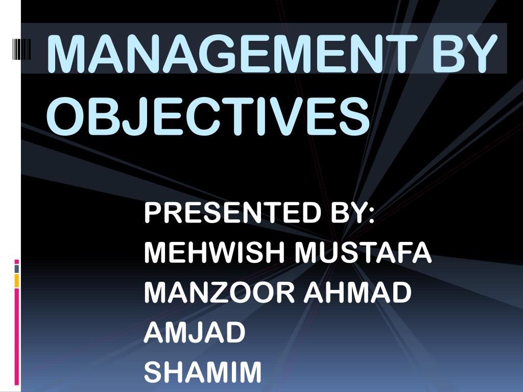 PPT - MANAGEMENT BY OBJECTIVES PowerPoint Presentation, free download ...