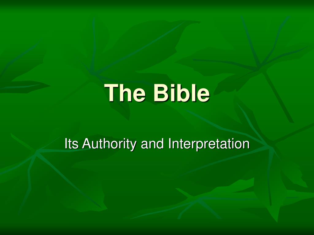 PPT - The Bible PowerPoint Presentation, free download - ID:3941415