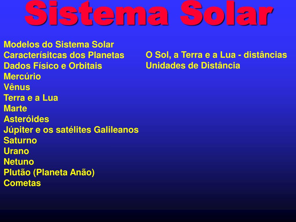 PPT - Sistema Solar PowerPoint Presentation, free download - ID:3942991
