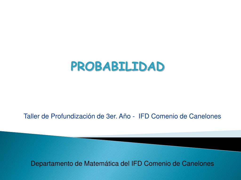 PPT - PROBABILIDAD PowerPoint Presentation, free download - ID:3944399