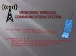 PPT - The Wireless Communication System PowerPoint Presentation, free ...