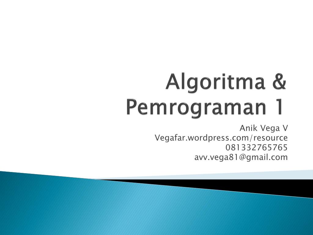 PPT - Algoritma & Pemrograman 1 PowerPoint Presentation, free download ...