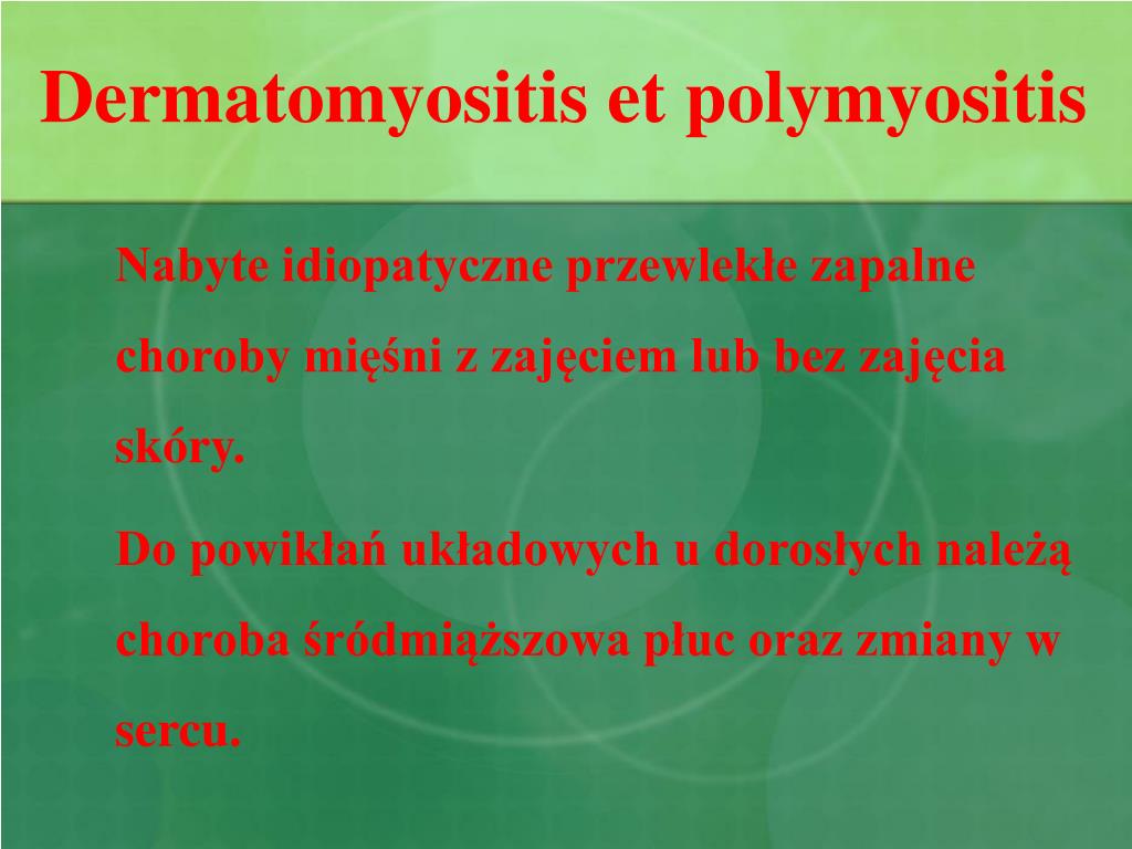 PPT - Dermatomyositis et polymyositis PowerPoint Presentation, free ...