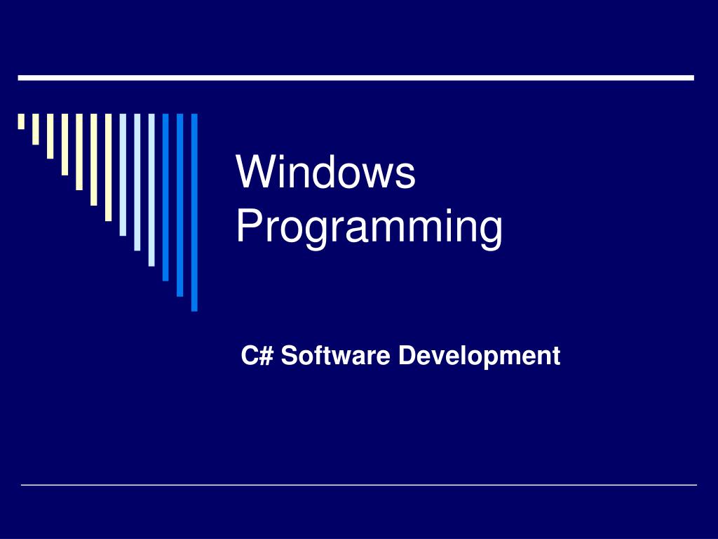 PPT - Windows Programming PowerPoint Presentation, free download - ID ...
