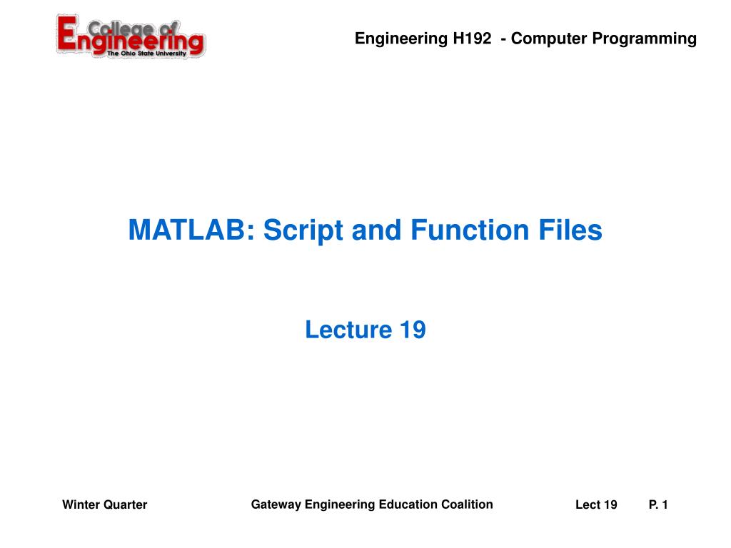 PPT - MATLAB: Script and Function Files PowerPoint Presentation, free ...