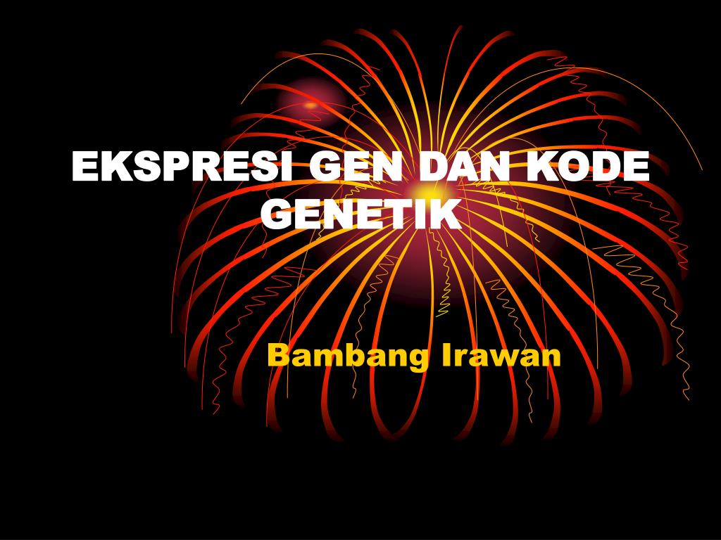PPT - EKSPRESI GEN DAN KODE GENETIK PowerPoint Presentation, free ...
