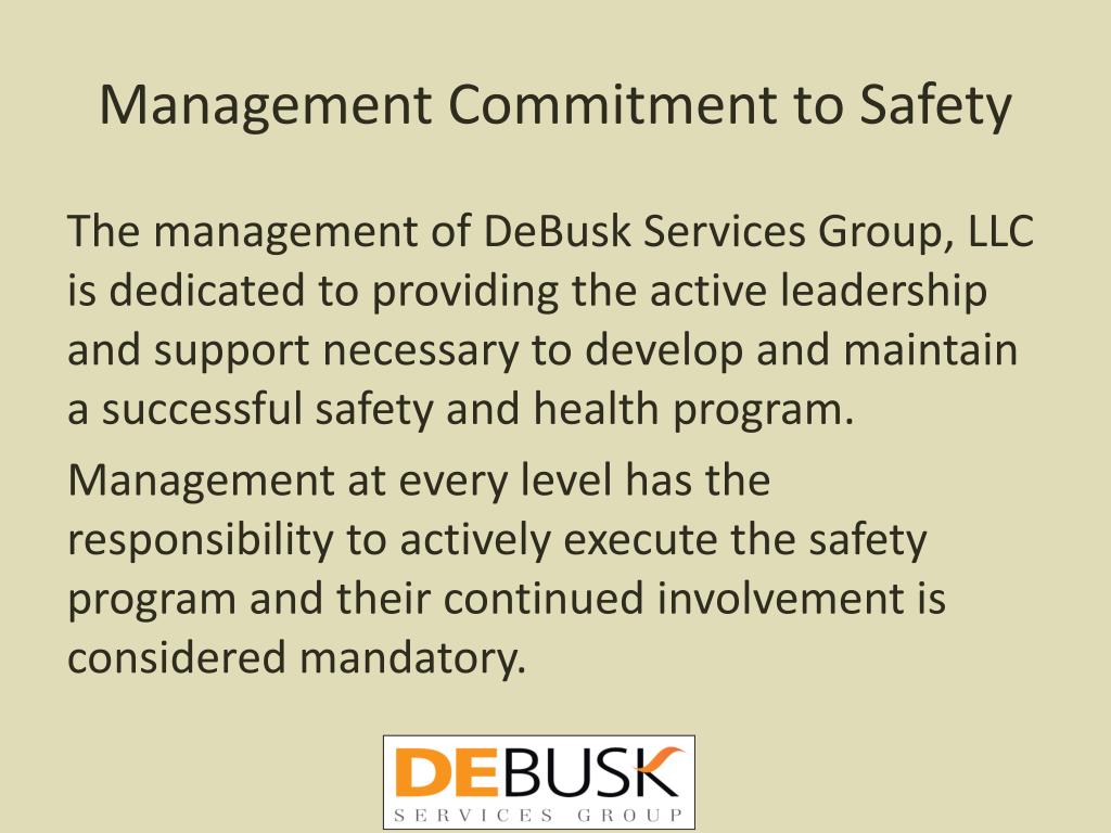 PPT - Management Commitment to Safety PowerPoint Presentation, free ...