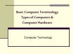 PPT - Basic Computer Hardware PowerPoint Presentation, free download ...