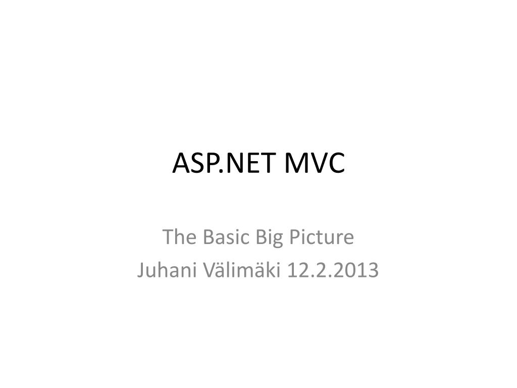 PPT - ASP.NET MVC PowerPoint Presentation, free download - ID:3953638