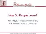 PPT - Teaching Smart People How to Learn By: Chris Argyris PowerPoint ...