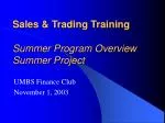 PPT - Summer Training Program PowerPoint Presentation, free download - ID:11338749